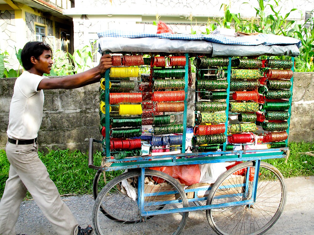 "Bangle Seller: Pokhara, Nepal" by Rachel Devenish Ford | Redbubble