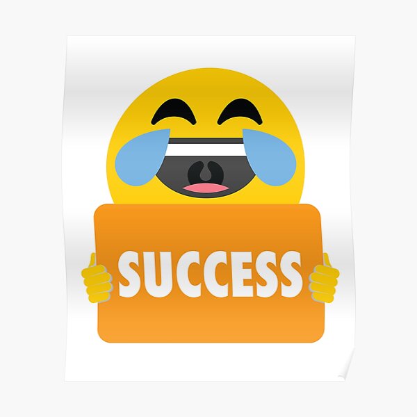 Winner Emoji Posters | Redbubble