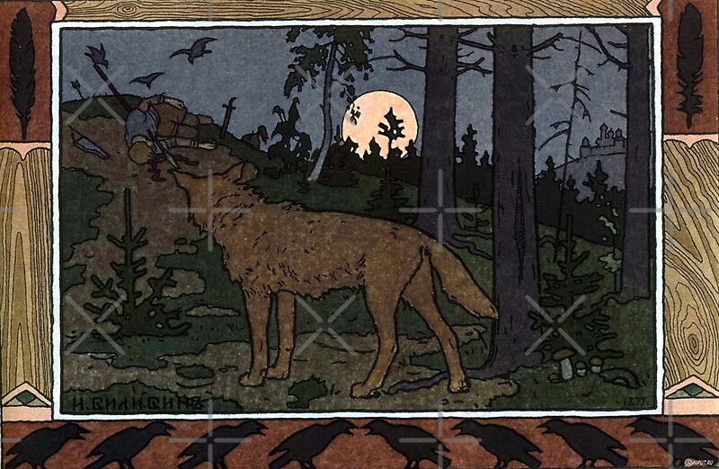 "Prince Ivan, The Firebird and the Gray Wolf - Ivan Bilibin" by ...