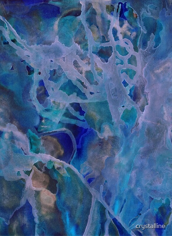"Primordial blue therapy" by crystalline | Redbubble