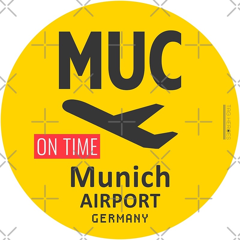 "Munich Airport code yellow" by Kirill Griaznykh | Redbubble