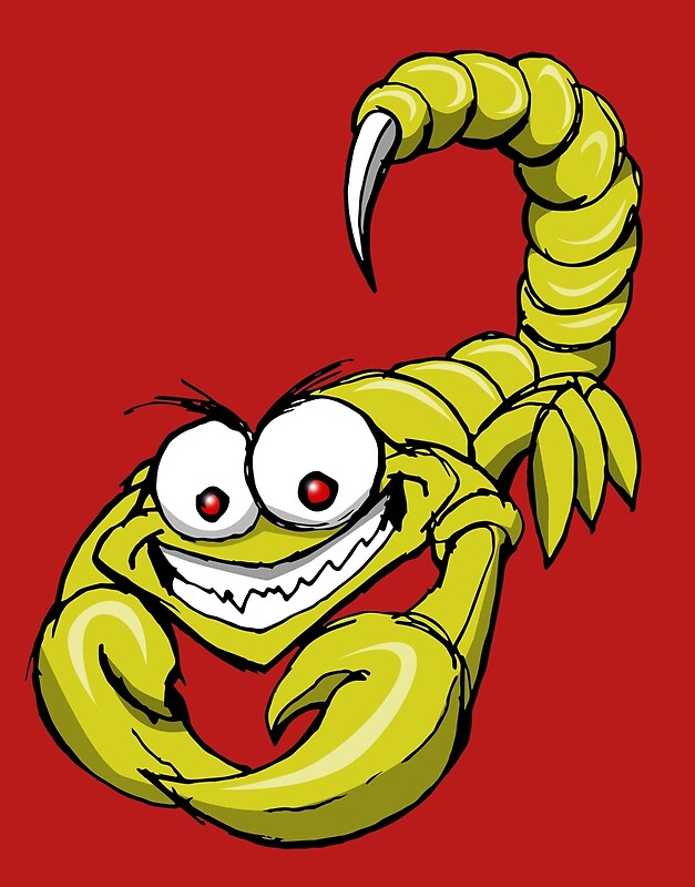 "Scorpion Grin" by wickedcartoons | Redbubble
