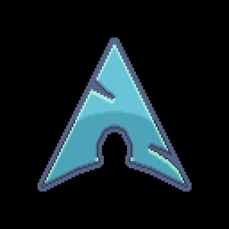 "Arch Linux Pixel Art" by astrellon | Redbubble
