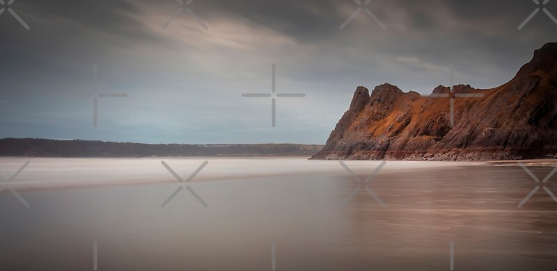 "The Great Tor on the Gower peninsula" by Leighton Collins | Redbubble