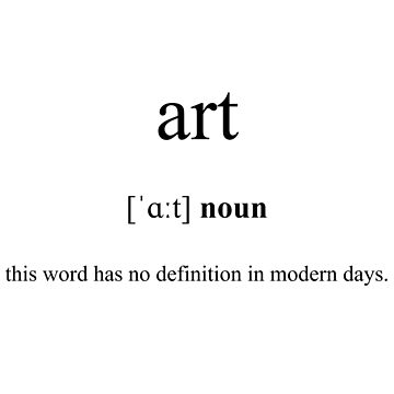 "Art Definition | Dictionary Collection" Poster by Designschmiede ...