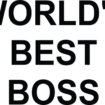 "World's Best Boss - The Office " Poster for Sale by typeontees | Redbubble