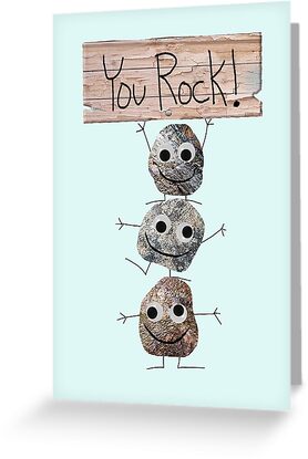 "You Rock! Card or Gift" Greeting Card by amymh | Redbubble