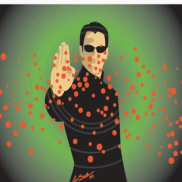 "Neo stopping bullets" Sticker by codyst | Redbubble