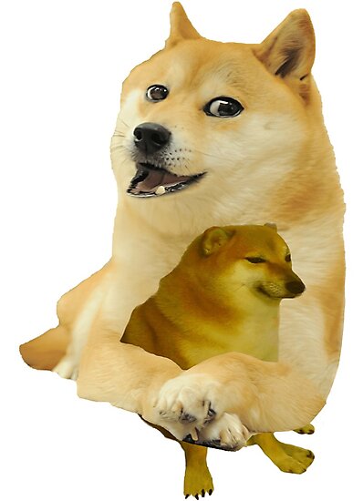 "doge cheems hug" Photographic Print by moonman1232141 | Redbubble
