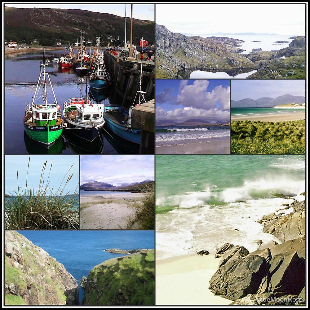 "Highlands and Islands - A Scottish Collage" by BlueMoonRose | Redbubble
