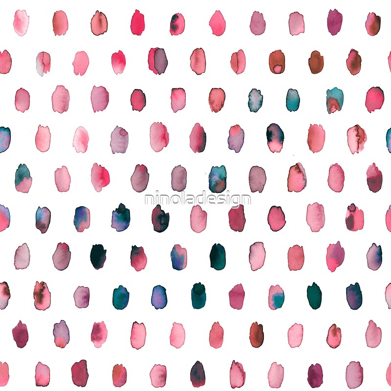 "Artistic Color Dots Palette Pink" by ninoladesign | Redbubble