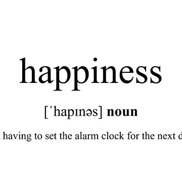 "Happiness Definition | Dictionary Collection" Poster by Designschmiede ...