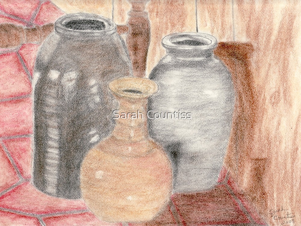 "Still Life with Pottery" by Sarah Countiss | Redbubble