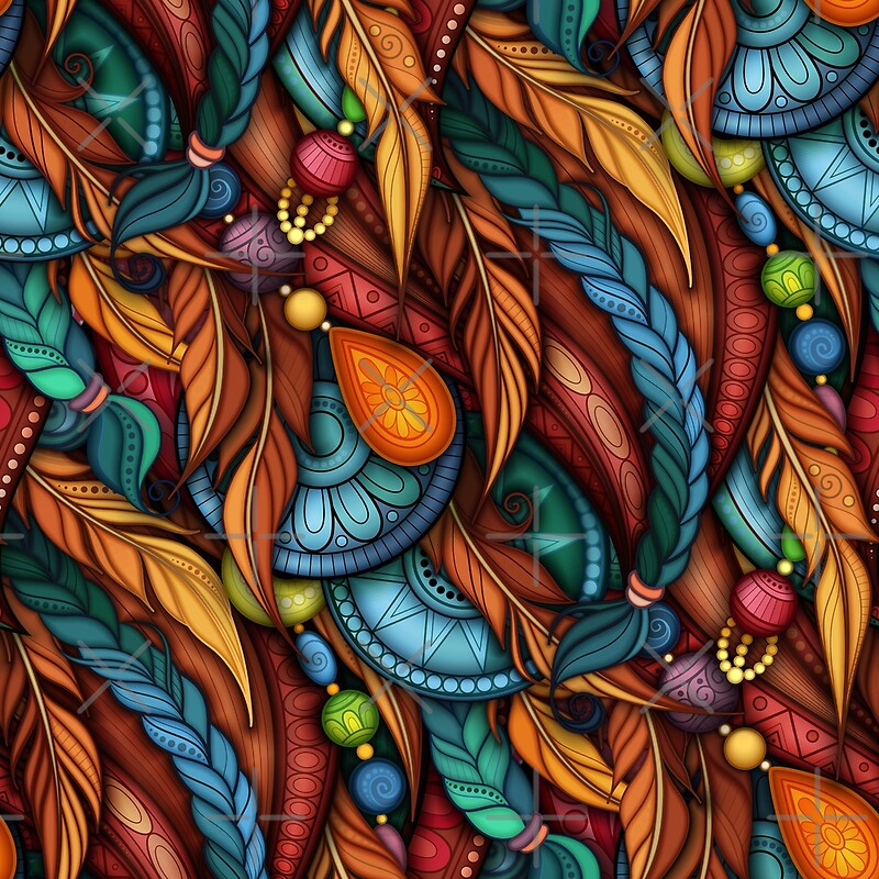 "Ornate Decorative Seamless Pattern with Lot of Details. Realistic 3d ...