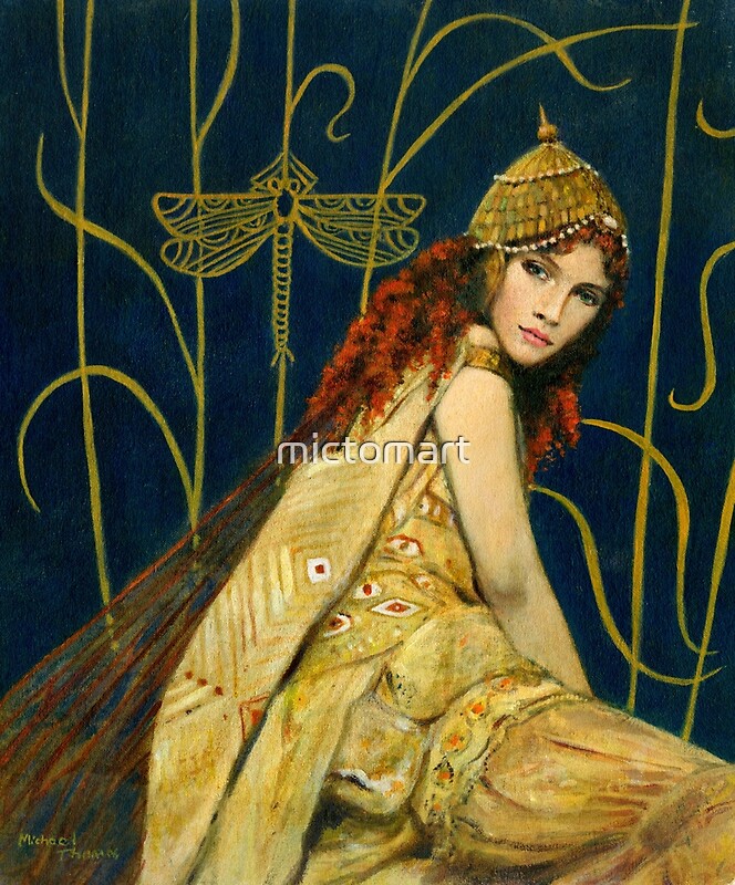Decorative Vintage Nymph By Mictomart Redbubble