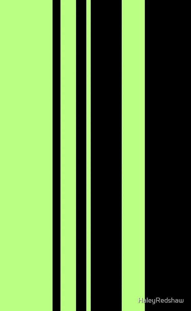 "Fluorescent Green neon stripes vertical " by HaleyRedshaw | Redbubble