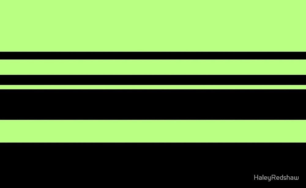 "Fluorescent Green neon stripes horizontal " by HaleyRedshaw | Redbubble