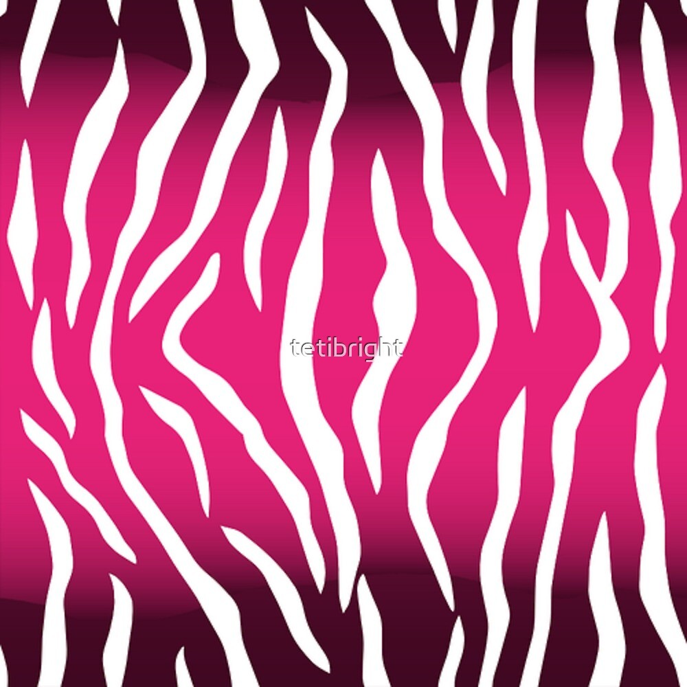 "Abstract white and pink tiger print" by tetibright | Redbubble
