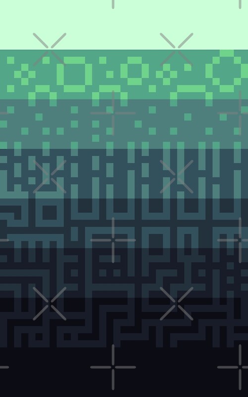 "Pixel Green Gradient Pattern" by Gavirlas | Redbubble