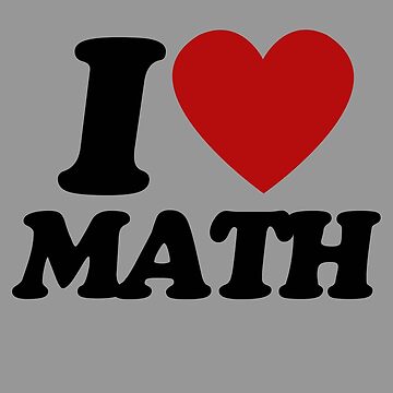 "I love math" Sticker for Sale by BubbSnugg LC | Redbubble