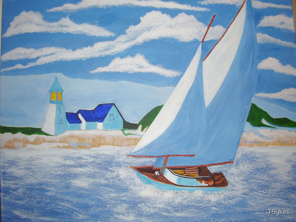 SAIL BOAT PAINTING DONE IN ART SCHOOL ACRYLIC PAINTS By sail-boat-painting-done-in-art-school-acrylic-paints-by