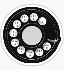 Rotary Dial Stickers | Redbubble