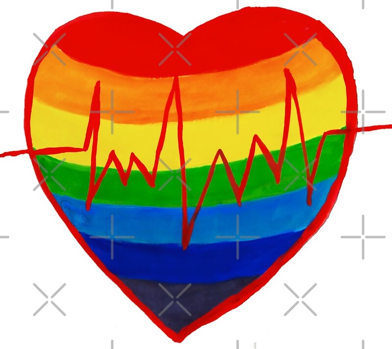 "Rainbow heart" by Simmikreative | Redbubble