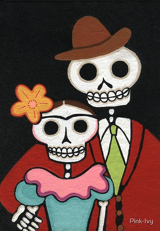 "Two Skelly Artists" by Pink-Ivy | Redbubble