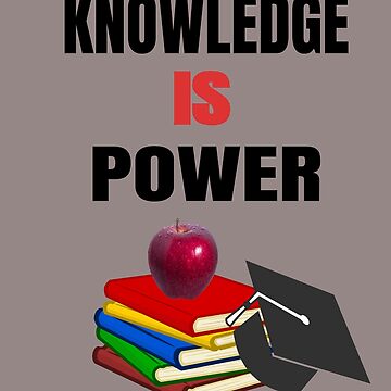 "Knowledge Is Power Retro Vintage Design" Essential T-Shirt for Sale by ...