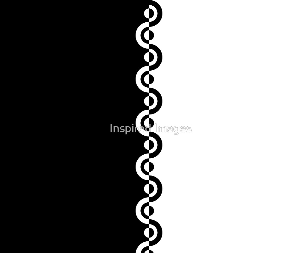 "Black & White 60's Two Tone Mod Ska Pattern" by Inspired Images ...