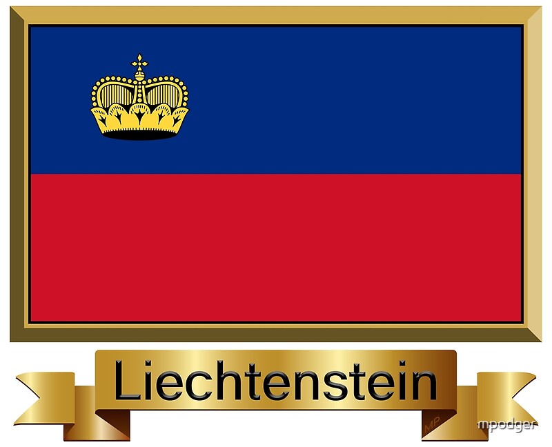 "Liechtenstein Flag Stickers, Gifts and Products - Named" by mpodger ...