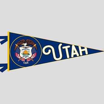 "Utah Flag Pennant" Sticker for Sale by zsonn | Redbubble