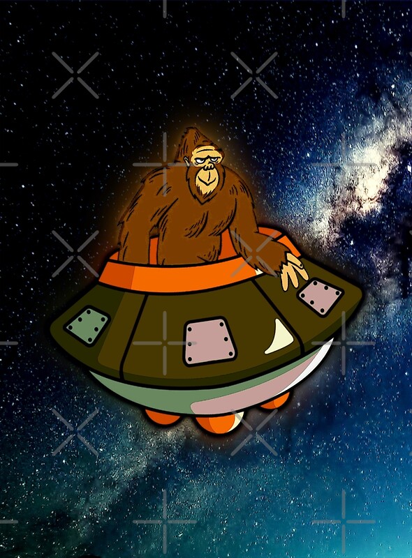 "SQUATCH IN SPACE" by PapaSquatch | Redbubble