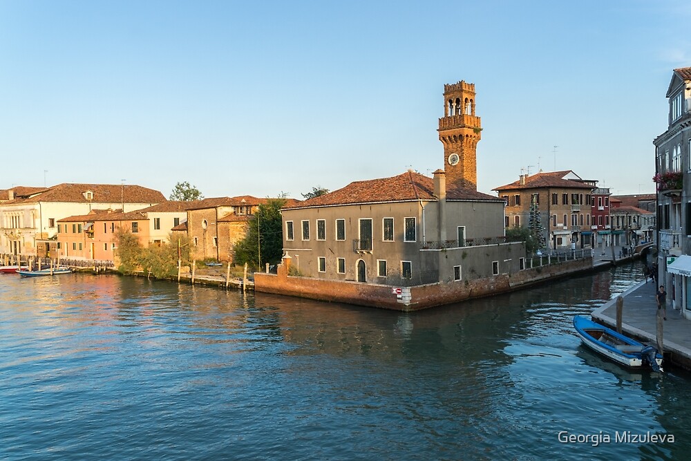 "Vibrant Murano Island - Clock Tower Torre dell Orologio and Waterside ...