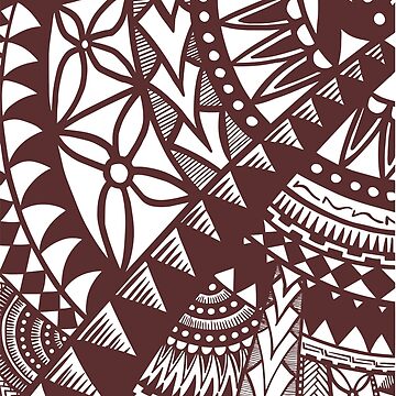 "Pacific Island Pattern 2 - Brown" Poster for Sale by Hunter54nz ...