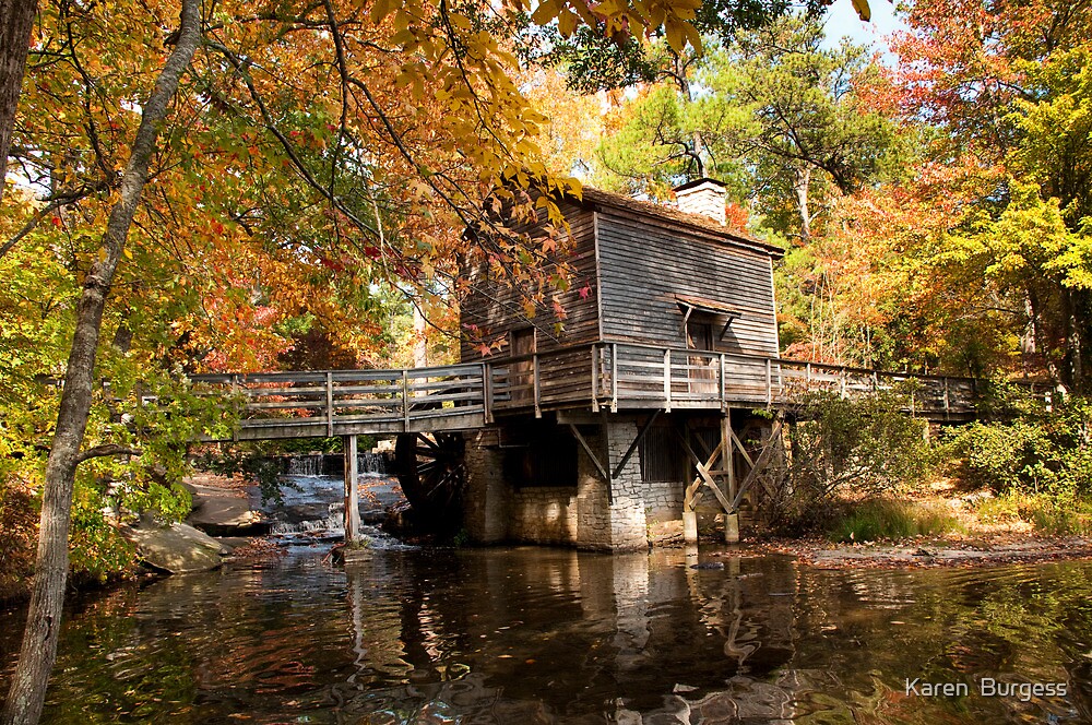 "Old Grist Mill-Stone Mountain Park" by Karen Burgess | Redbubble