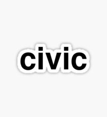 Civic: Stickers | Redbubble