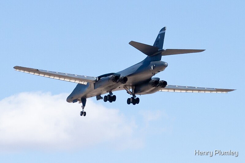 "Rear Shot of a B-1B Bomber DY AF 85 105" by Henry Plumley | Redbubble
