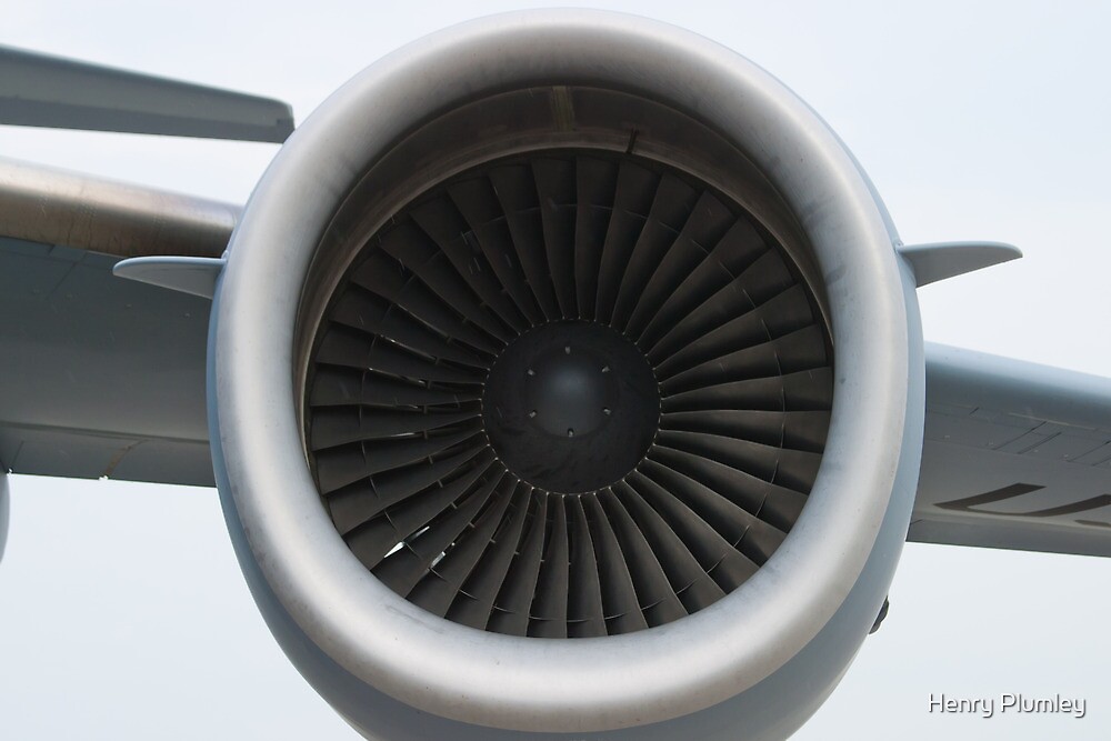 "AFRC 93-0603 C-17A Globemaster III Engine" by Henry Plumley | Redbubble