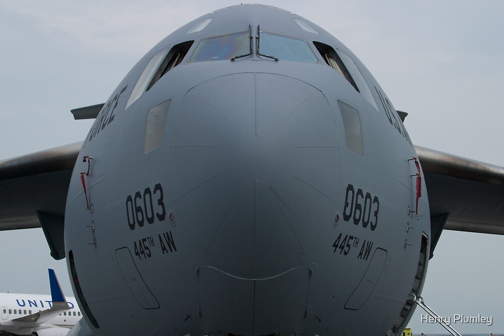 "AFRC 93-0603 C-17A Globemaster III Nose" by Henry Plumley | Redbubble