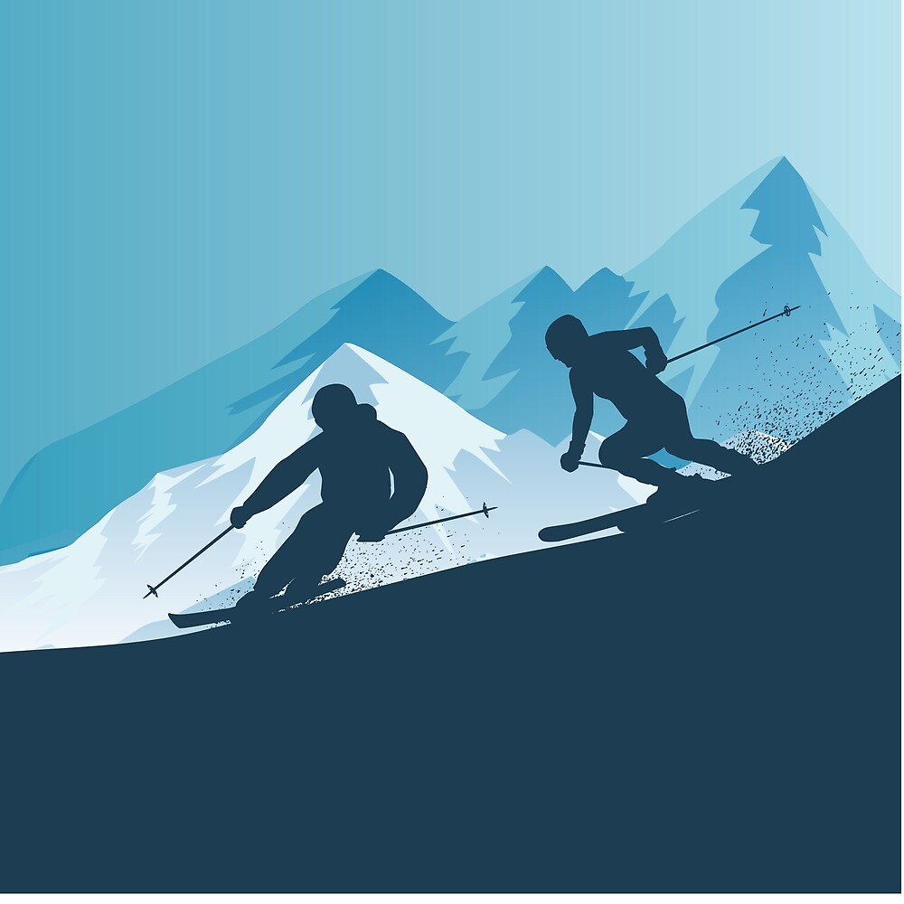 "Best Skiing Design Ever" by Shailendra Pawar | Redbubble