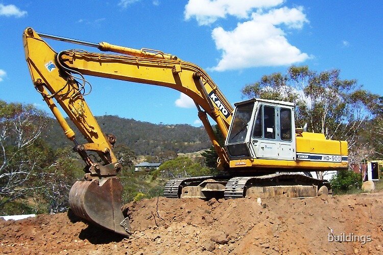 "Katu HD900 Excavator" by buildings | Redbubble