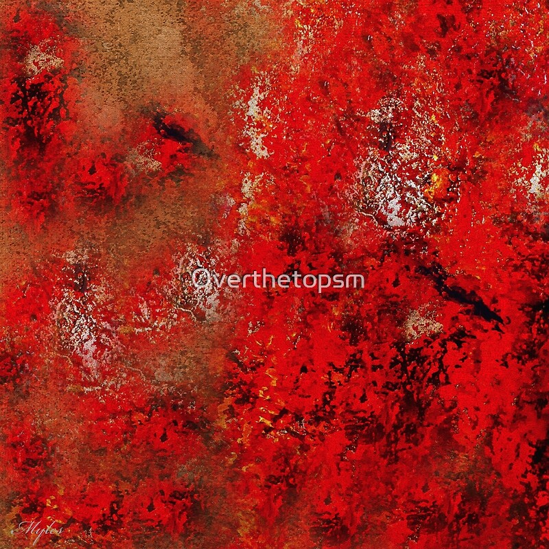 "Red Earth Abstract" by Saundra Myles | Redbubble