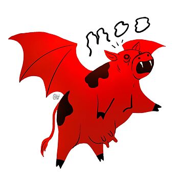 "Vampire Cow" Poster for Sale by ovfanart | Redbubble