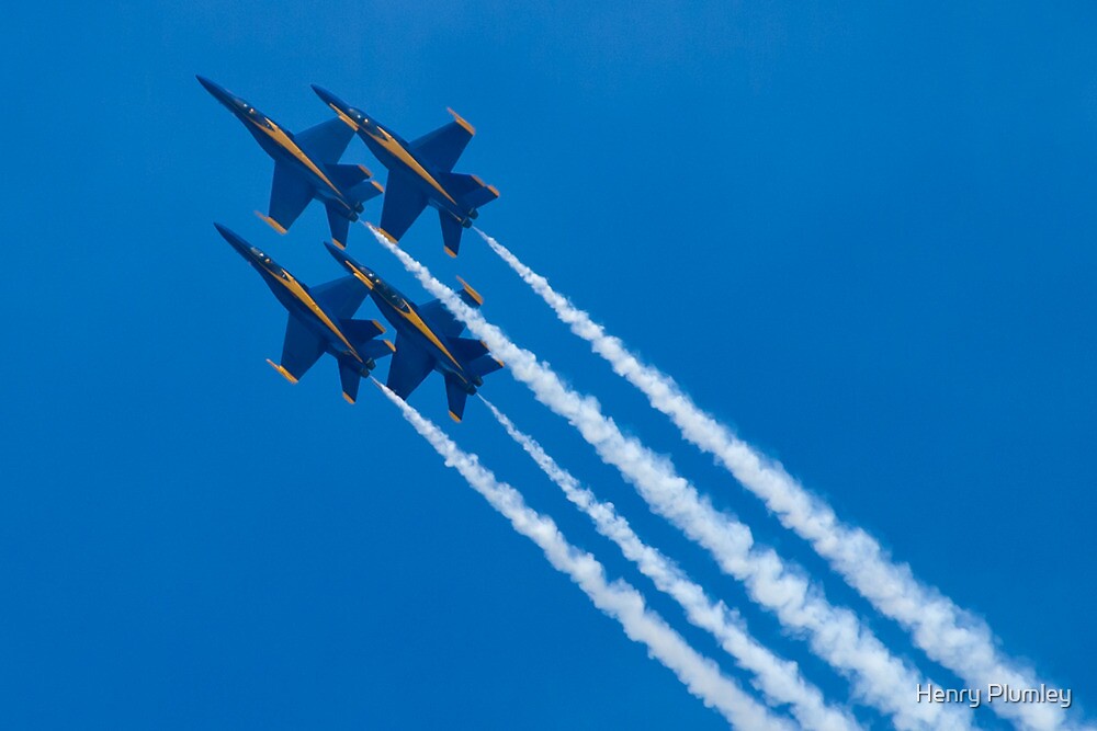 "Blue Angels Diamond Loop" by Henry Plumley | Redbubble