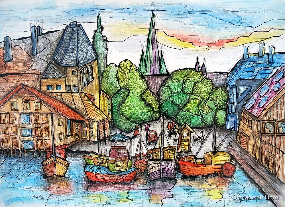 "Trondheim - Norway I" by Ole Morten Berg | Redbubble