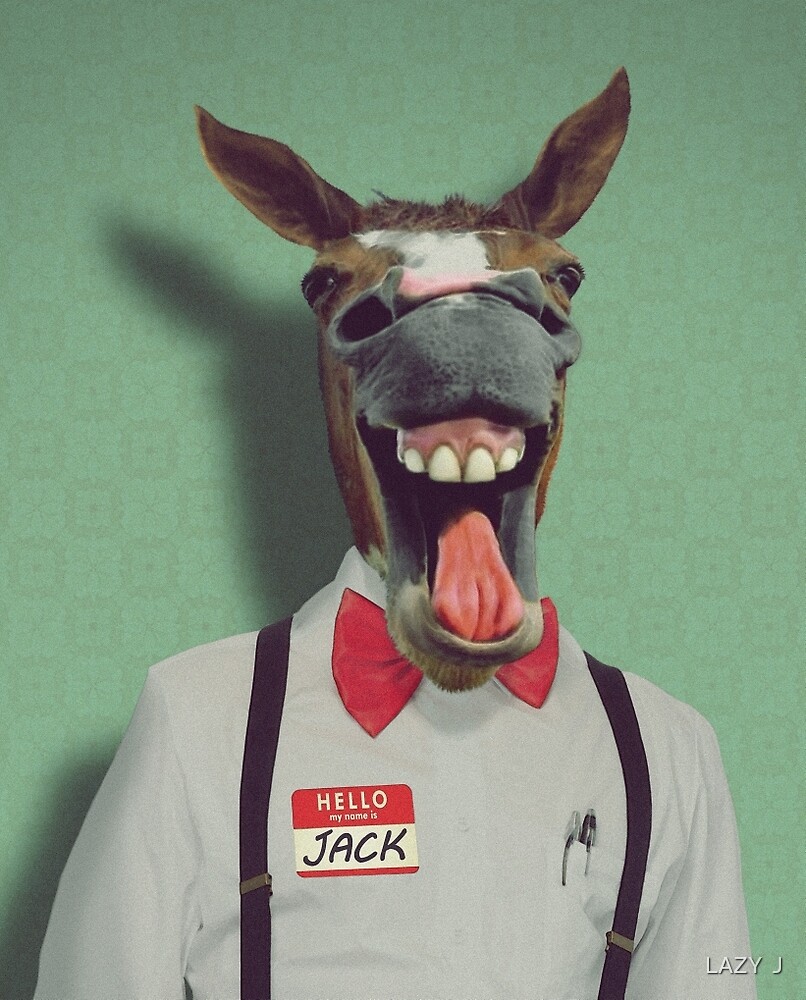 "JACKASS!" by LAZY J | Redbubble