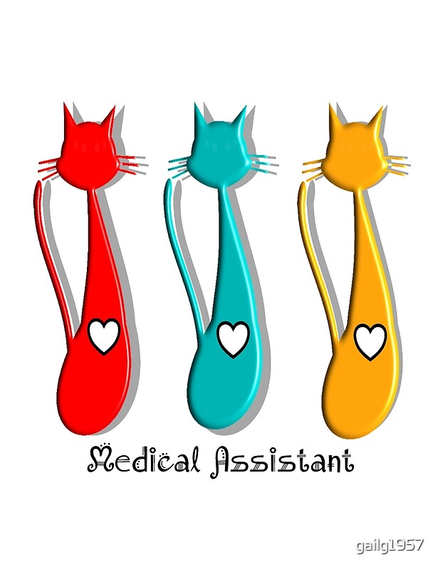 "Medical Assistant Cat Lover" by Gail Gabel, LLC | Redbubble