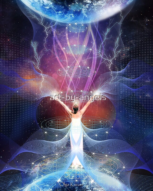 Starseed”- Between Two Worlds." by art-by-angels | Redbubble