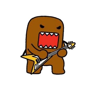 "Domo playing the guitar " Sticker for Sale by Janna Kate Napilot ...